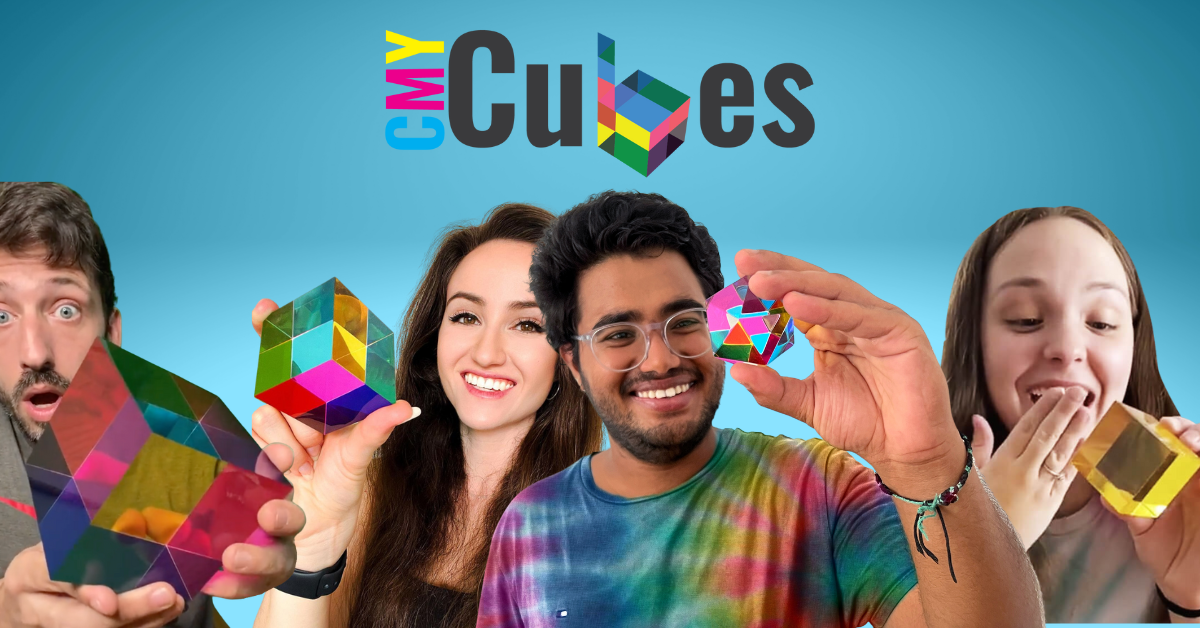Step into a world of colour and curiosity. – CMY Cubes